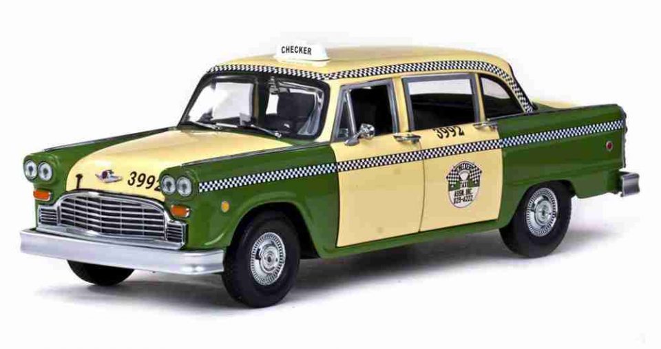 Checker Taxi Cab Chicago 1981 1:18 Sun Star – Totalcar Miniaturas