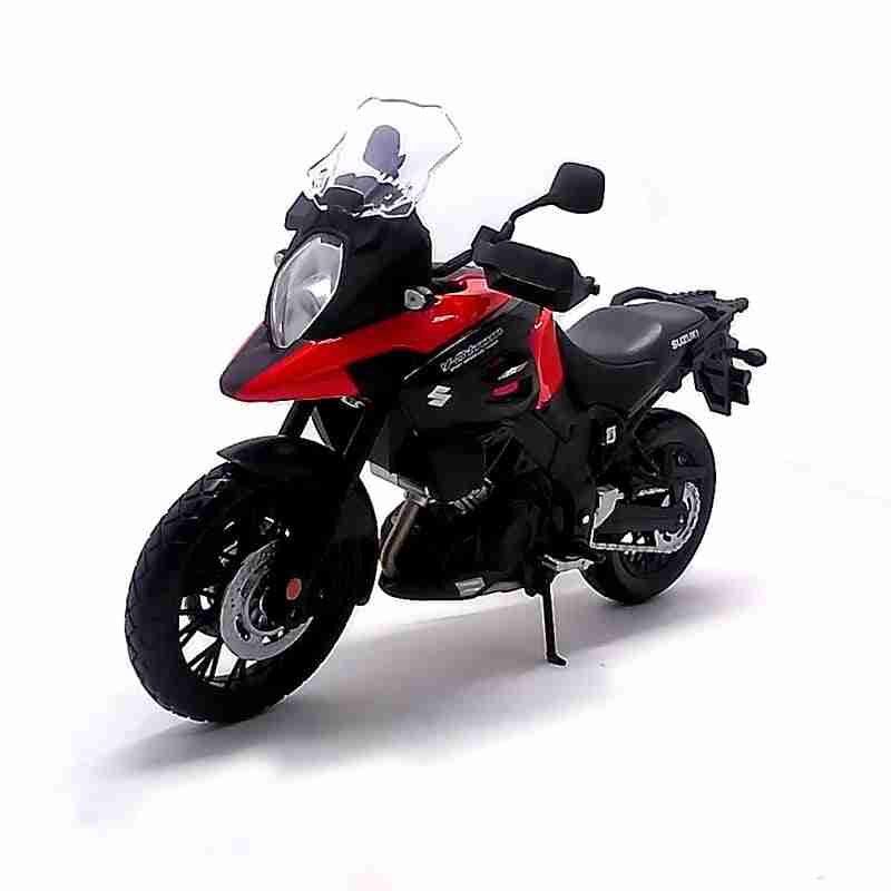 Suzuki V-Strom 1:12 Maisto Vermelha – Totalcar Miniaturas